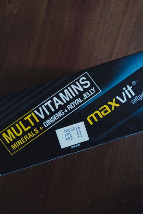 Maxvit Health And Nutrition Health Supplements Health Food Drinks And Tonics On Carousell