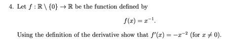 Solved Let Fr 0 →r ﻿be The Function Defined