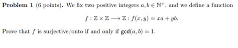 solved problem 1 6 points we fix two positive integers