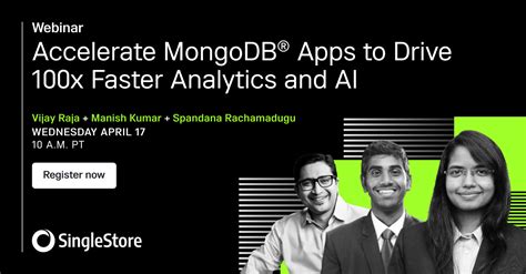 accelerate mongodb® apps to drive 100x faster analytics and ai