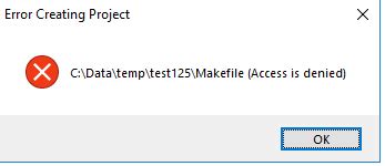 Eclipse Error Creating Project Access Is Denied Intel Community