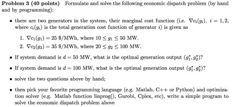 Solved Problem 3 40 Points And By Programming Formulate