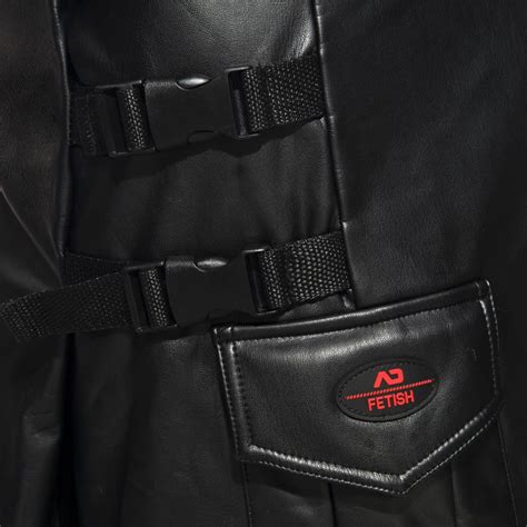Addicted Rubber Kilt With Pockets Adf170 C 10 Black Masculo Addicted