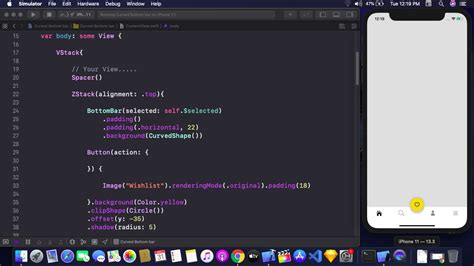 Custom Tab Bar In SwiftUI Curved Tab Bar In SwiftUI Bottom App Bar In SwiftUI SwiftUI
