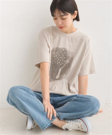 Omnes（オムネス） Tシャツ ユニセックス By Ryoji Obata×omnes プリント半袖tシャツ メンズ レディース