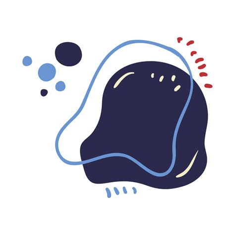 Flowing Biomorphic Shapes Abstract Element For Modern Branding And