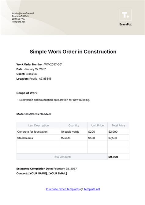 Free Professional Construction Cover Page Template To Edit Online