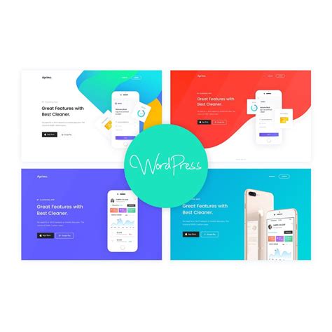 Jual Wordpress Template Aprimo Mobile And App Landing Theme Wp Baitulsoft