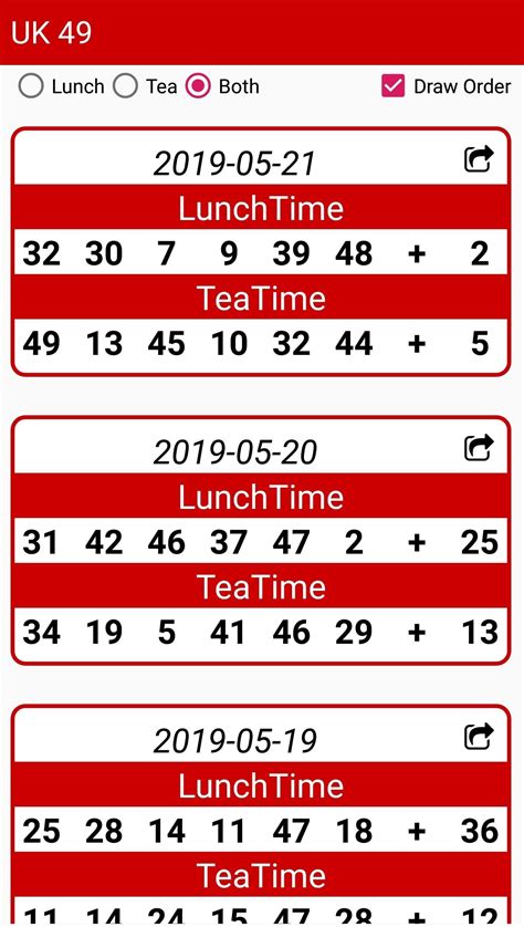 Uk 49s Lunchtime Andteatime Results Apk For Android Download