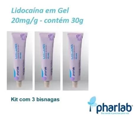 Gel Lidocaína 2 Em Gel 30g Similar Xilocaína Kit C3 Mercadolivre