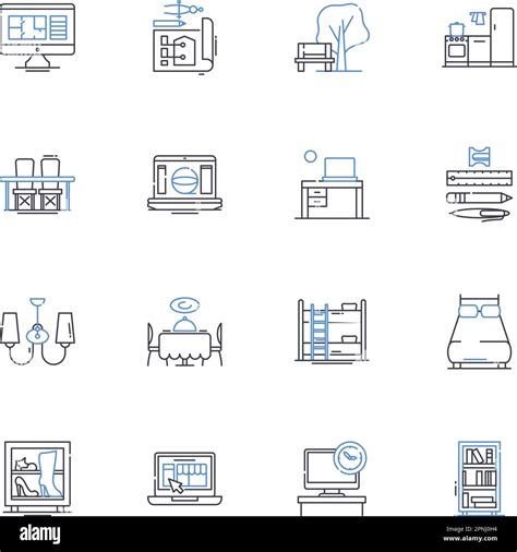Interaction Design Line Icons Collection Usability User Centered