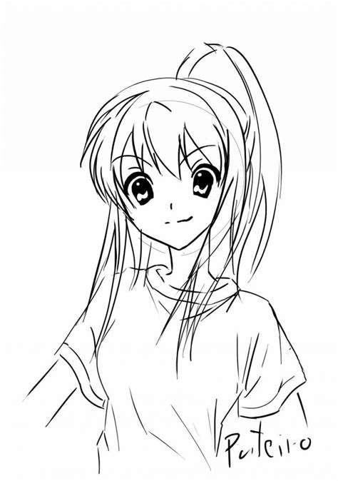 Раскраски Аниме Милые Девушки 70 фото