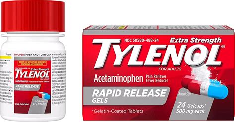 Tylenol 500mg Extra Strength Rapid Release Gels 24 Gelcaps 12 2023 300450488268 Ebay