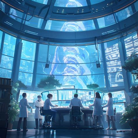 Premium Photo Hightech Command Center Futuristic Design