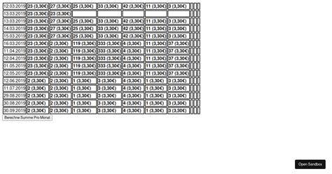 Table Extraction V 1 Codesandbox