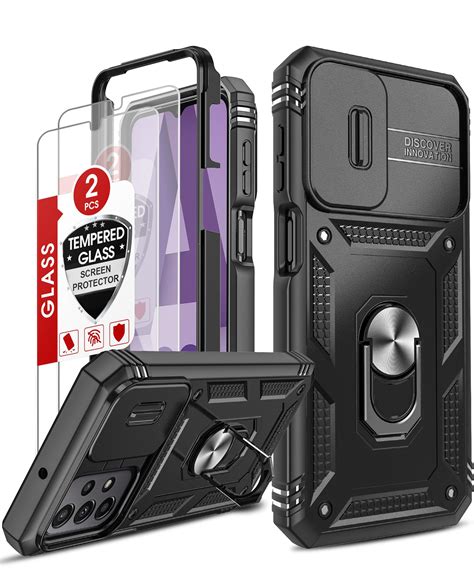 Leyi For Samsung Galaxy A23 5g Phone Case With Camera Cover Slider