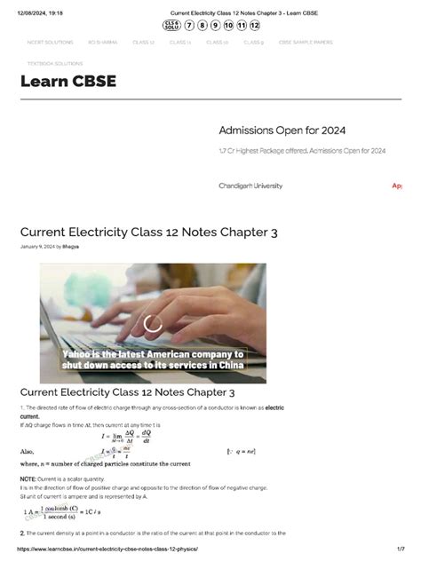 Ch 3 Physics Notes Pdf