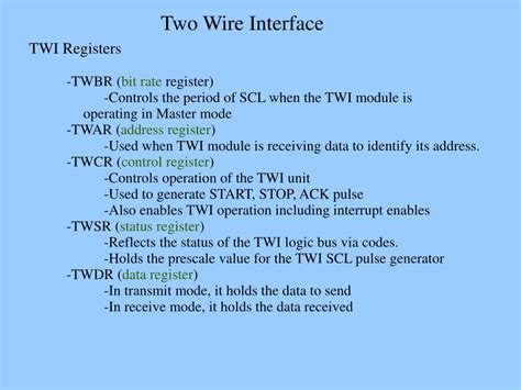 ppt two wire interface powerpoint presentation free download id