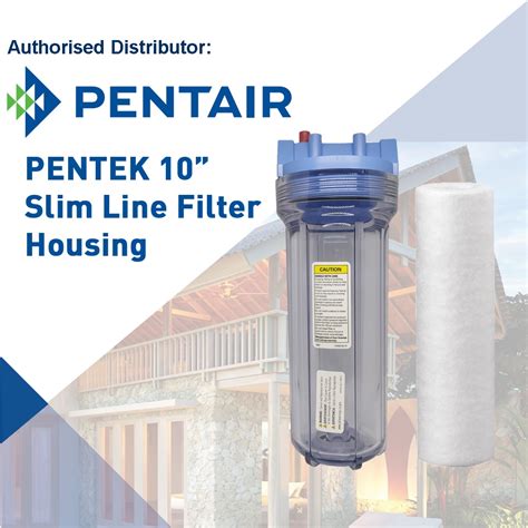 Pentair 158214 S E Slimline 10inch Water Filter Housing System Cw