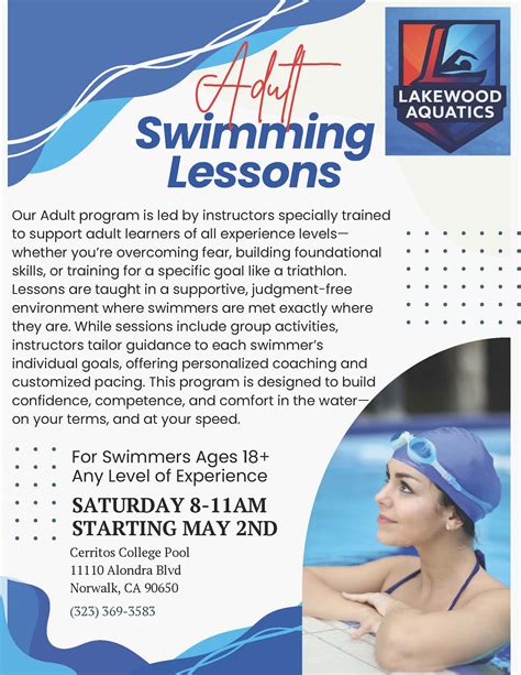 Lakewood Aquatics Adult Swim Lessons
