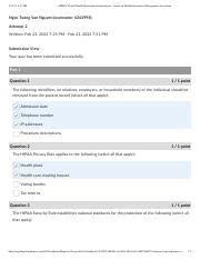 HIPAA Compliance And Health Information Management Course Hero