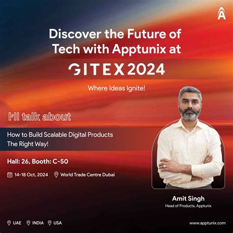 Amit Singh On Linkedin Apptunix Gitex2024 Techinnovation Apptunixatgitex