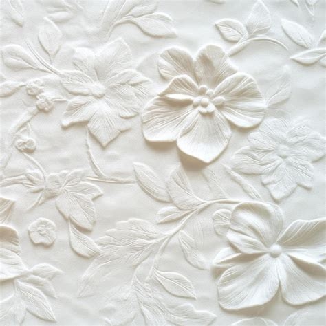 Lightly Embossed Floral Paper Texture Pattern Premium Ai Generated Image