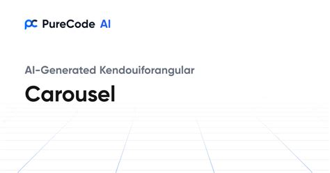 Build Great Kendouiforangular Carousel Components Faster Using Ai Tools