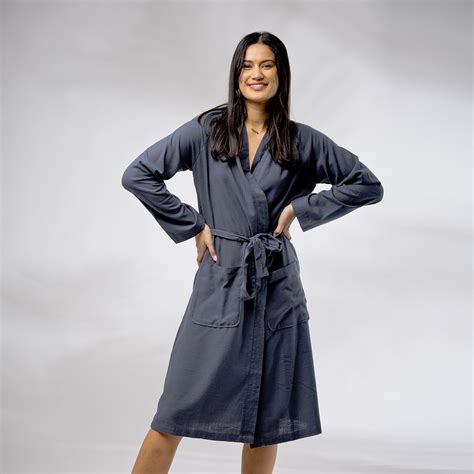 Shop Our New Season Range Bed Bath And Beyond Nz Design Republique Linen Look Cotton Bathrobe