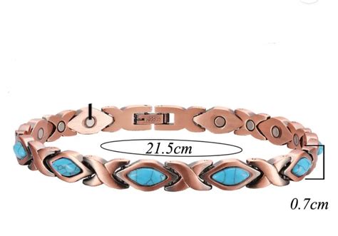Turquoise Copper Linked Bracelet Nfp Grounding
