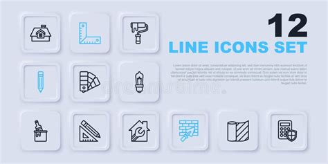 Set Line Wallpaper Security Keypad Access Panel Color Palette Guide Brick Wall With Trowel