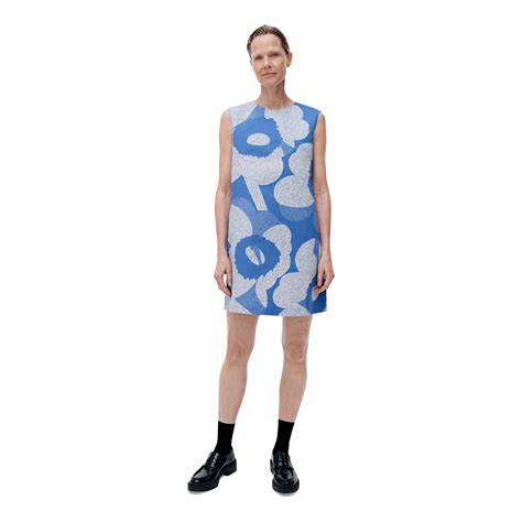 Marimekko Sopiva Unikko Dress Blue Eleish Van Breems Home