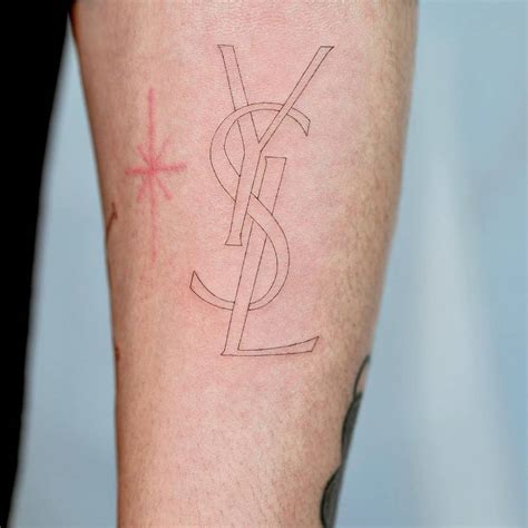 Ysl Logo Tattoo