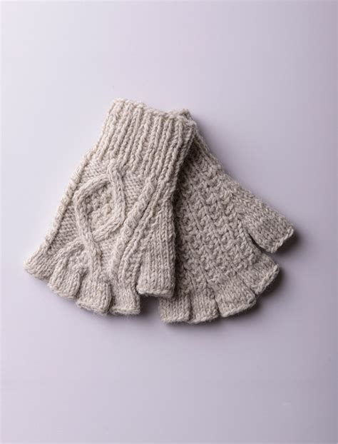Ladies Aran Fingerless Gloves Aran Sweater Market
