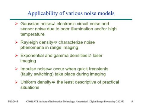 Noise Models Pdf
