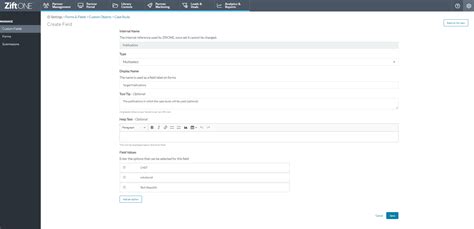 Adding Fields To A Custom Object Ziftone Admin