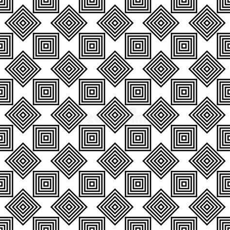 Seamless Abstract Monochrome Square Pattern Background Design Halftone Geometric Vector