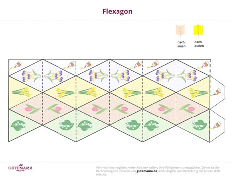 Coole Basterlideen Für Kinder Flexagon Kostenlose Bastelvorlagen