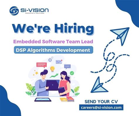Embedded Software Dsp Algorithms Development Team Leader We Are Looking For An Experienced