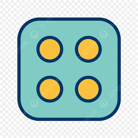 Dice Four Clipart Vector Vector Dice Four Icon Dice Icons Dice