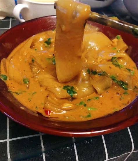 【超上瘾的麻酱流汁宽粉图片】夕树泡芙下厨房