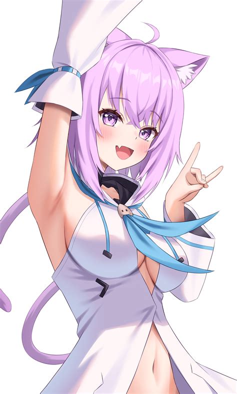 Shirakami Fubuki Nekomata Okayu And Shirakami Fubuki Hololive Drawn By Kumoru Kumoru