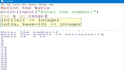 Python Program To Print Multiplication Table Using For Loop Python