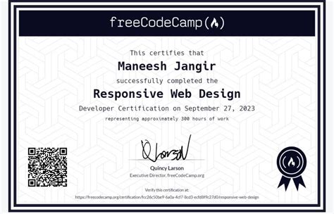 maneesh jangir on linkedin i am excited to announce the successful completion of the responsive