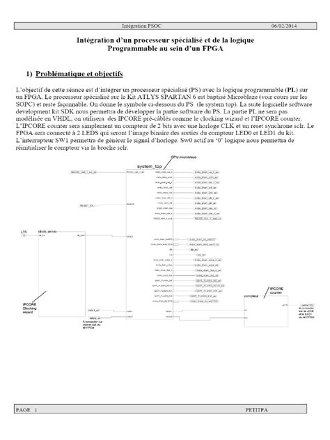 Intégration Dun Sopc Sur Fpga Spartan6 Xilinx Pdf