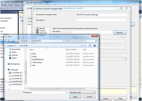 Microsoft Business Intelligence Load Tab Delimited File To Sql Server Table Using Ssis Package
