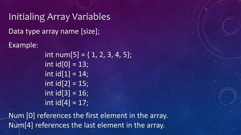 Array C Programming Pptx Programming Languages Computing