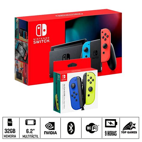 Nintendo Switch Joy Con Blue Neon Yellow At Zane Wylde Blog
