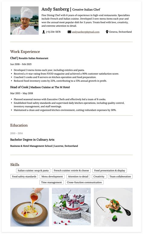 Chef Resume