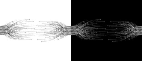 Abstract Lines With Dots Over Background Connecting Or Big Data